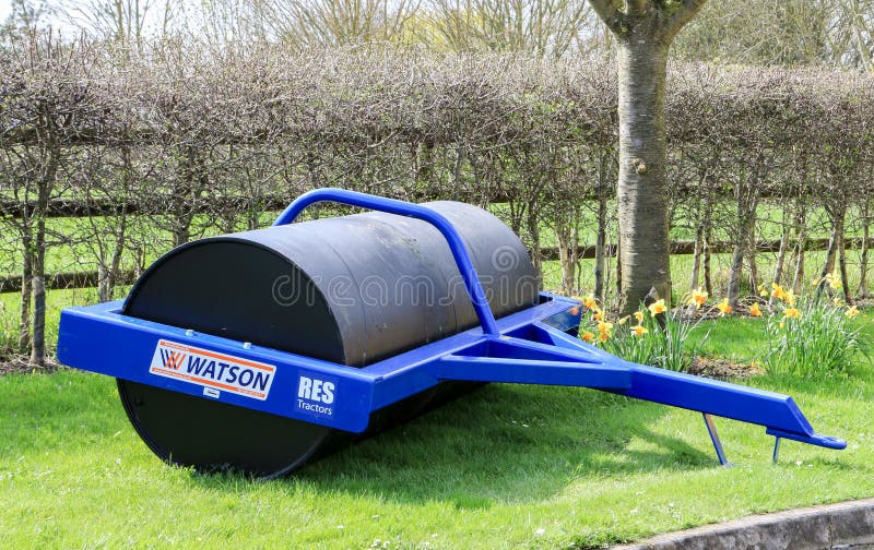 A blue watson farm Roller editorial stock photo. Image of engine ...