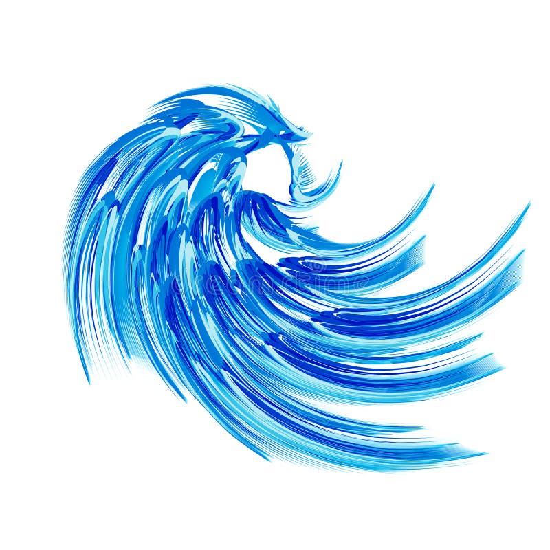 Blue wave stock illustration. Illustration of illustrations - 10409223