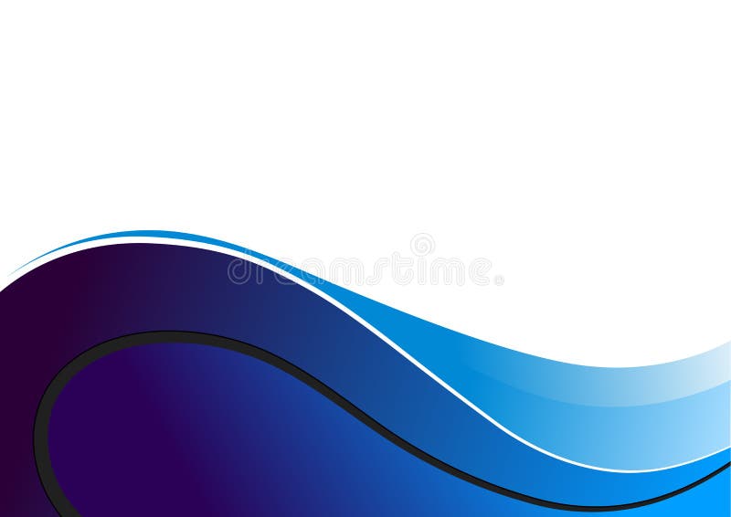 Blue Swirl Banner Background Stock Vector - Illustration of blue ...