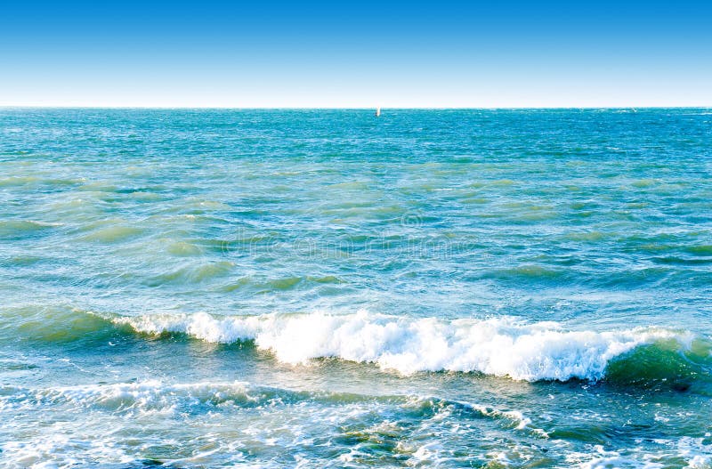 Blue wave stock photo. Image of aquatic, coast, peace - 10931090