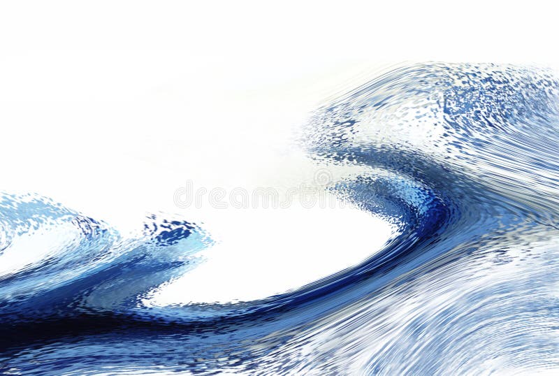 Blue wave stock illustration. Illustration of futuristic - 2506953