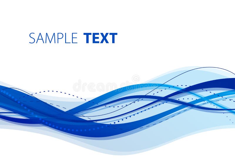 Blue wave stock vector. Illustration of aqua, blue, design - 22133675