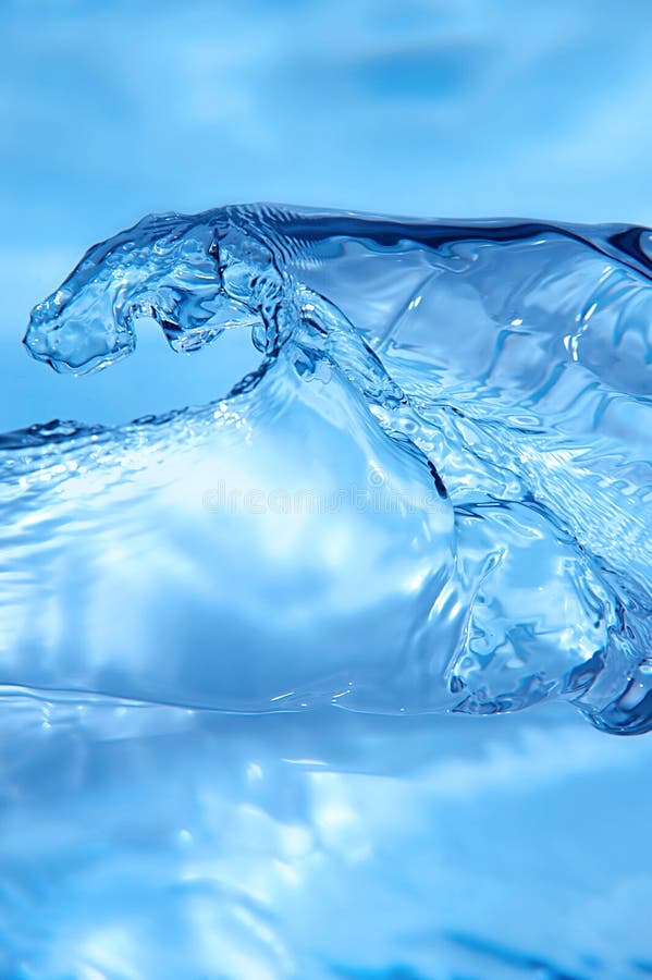 Blue wave stock photo. Image of close, copy, motion, space - 5171618