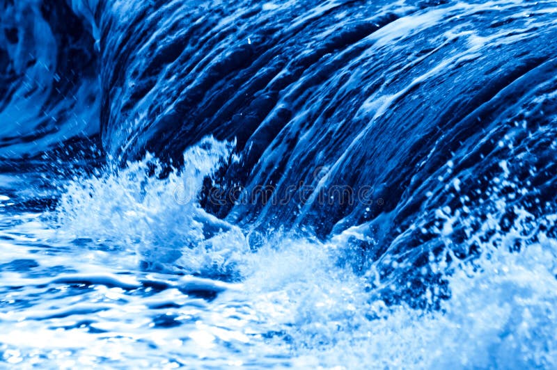 Blue wave stock image. Image of energy, motion, reflection - 6592665