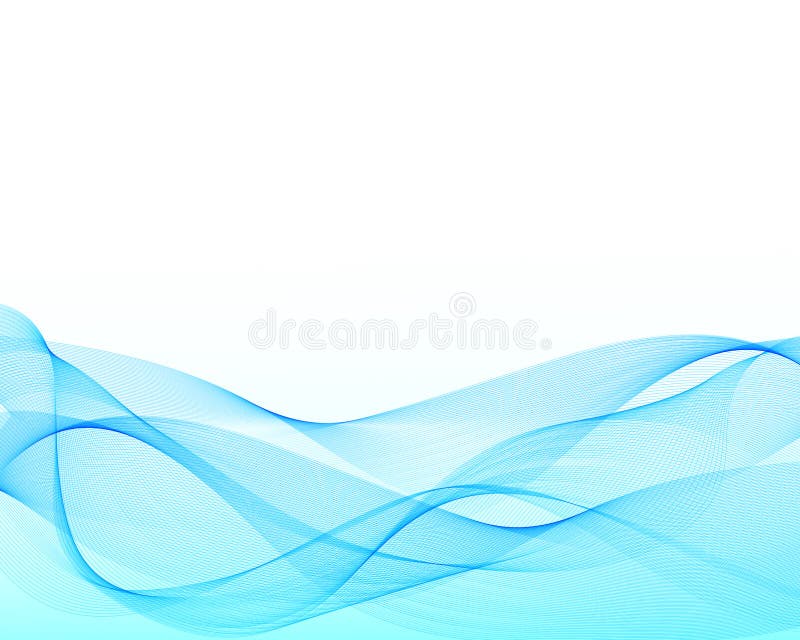 Blue Wavy Abstract Background Stock Illustration - Illustration of blue ...