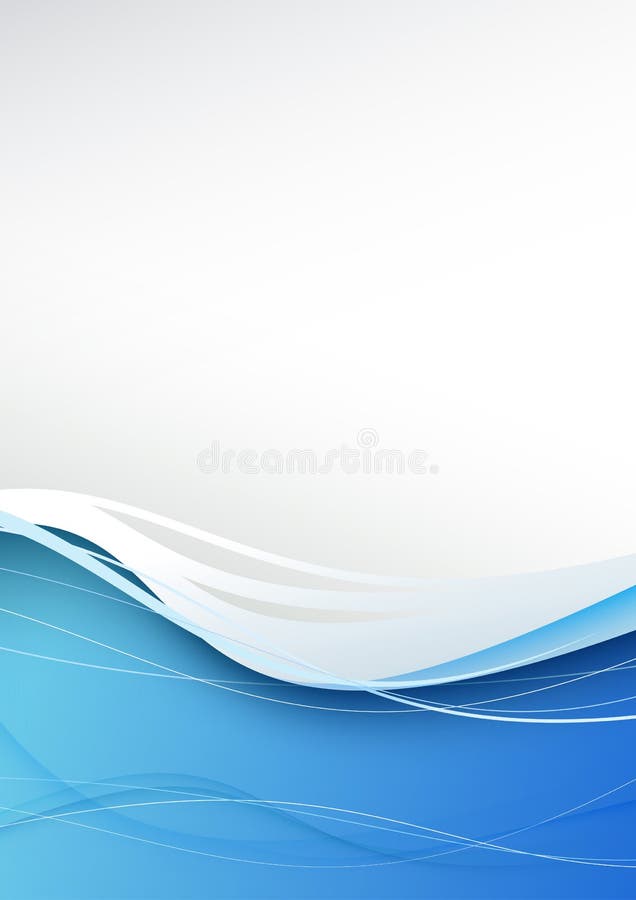 Blue wave background stock vector. Illustration of wave - 9650568
