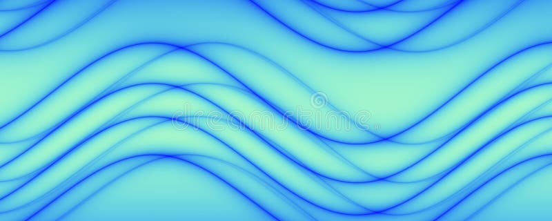 Blue Wave Abstract Website Header Design Stock Illustration ...