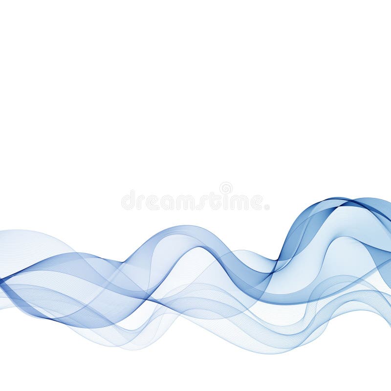 Blue Wave Abstraction. Brochure Template. Eps 10 Stock Illustration ...