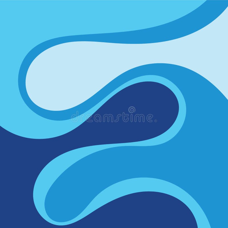 Blue Wave Baground Wallpaper Vector Stock Vector - Illustration of ...