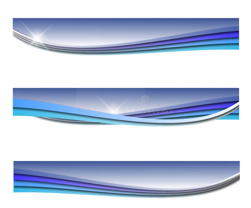 Blue wave banner stock illustration. Illustration of decoration - 40634895