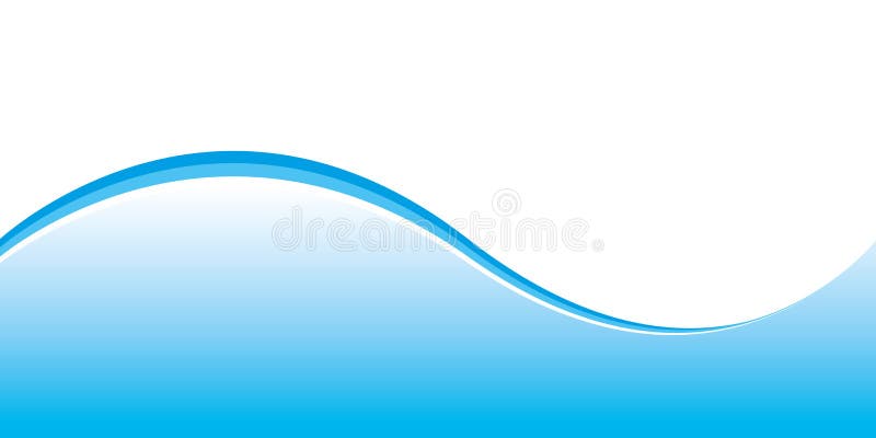 Blue Wave Banner. Vector Design Template Stock Vector - Illustration of ...