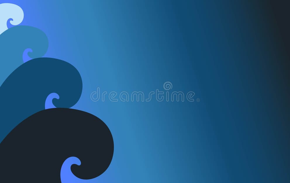 Blue Wave Classic Vector Background and Wallpaper Stock Vector ...