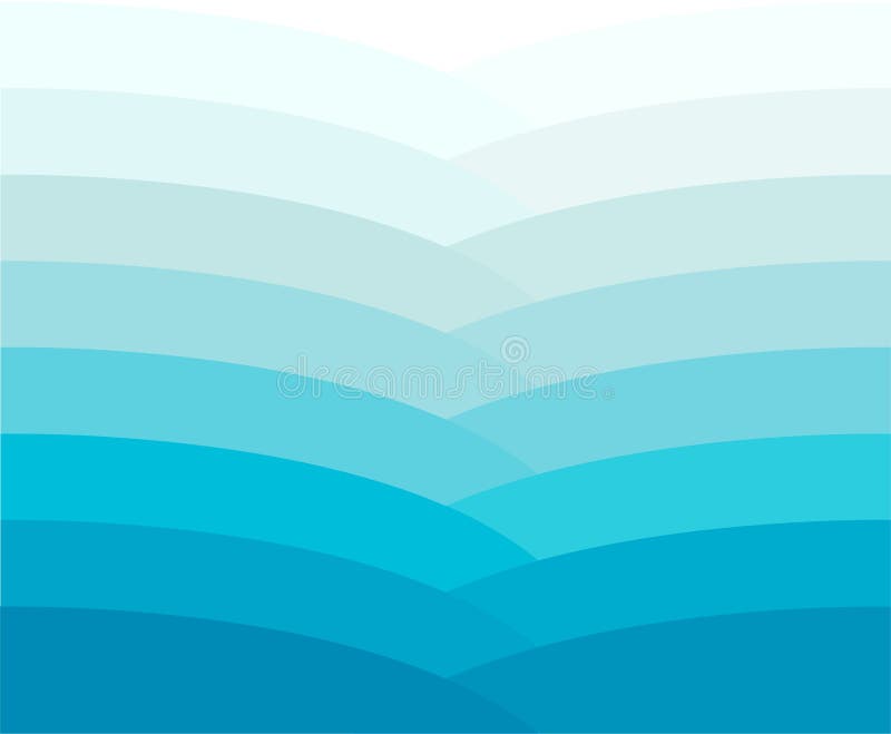 Blue Gradient Colors Collection Palette Banner Set for Ocean Sea, Water ...