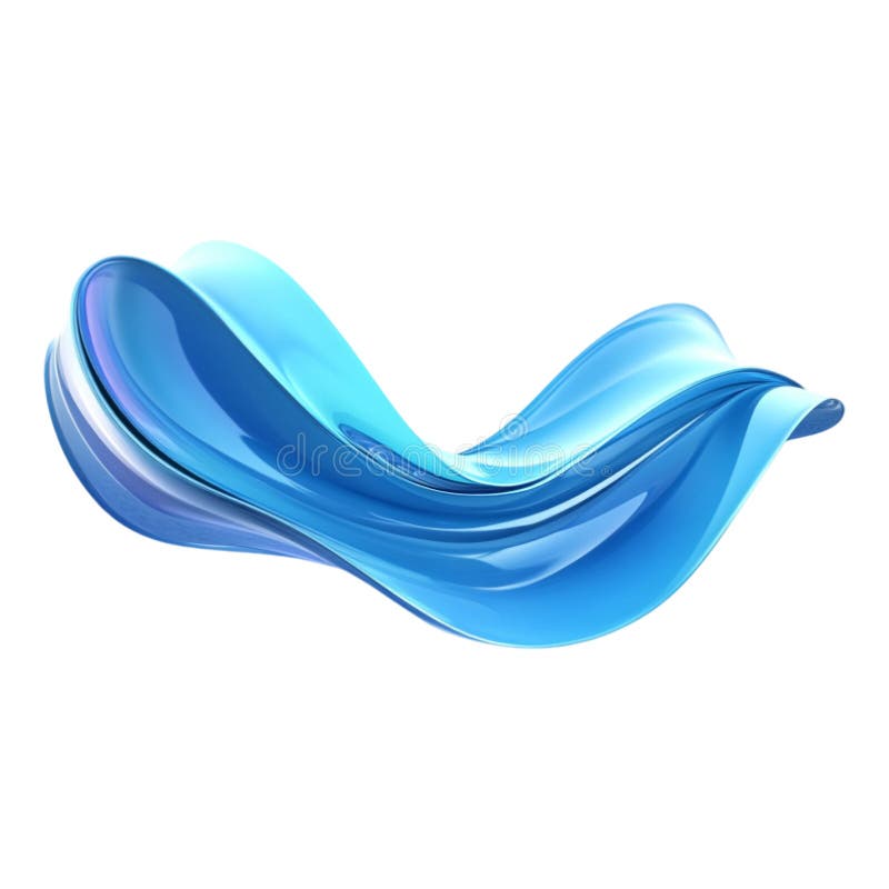 Blue Wave Curve Against Transparent Background for Graphic Design ...