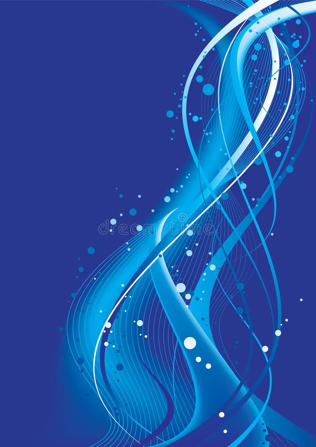 Blue wave design stock vector. Illustration of backgrounds - 54666188
