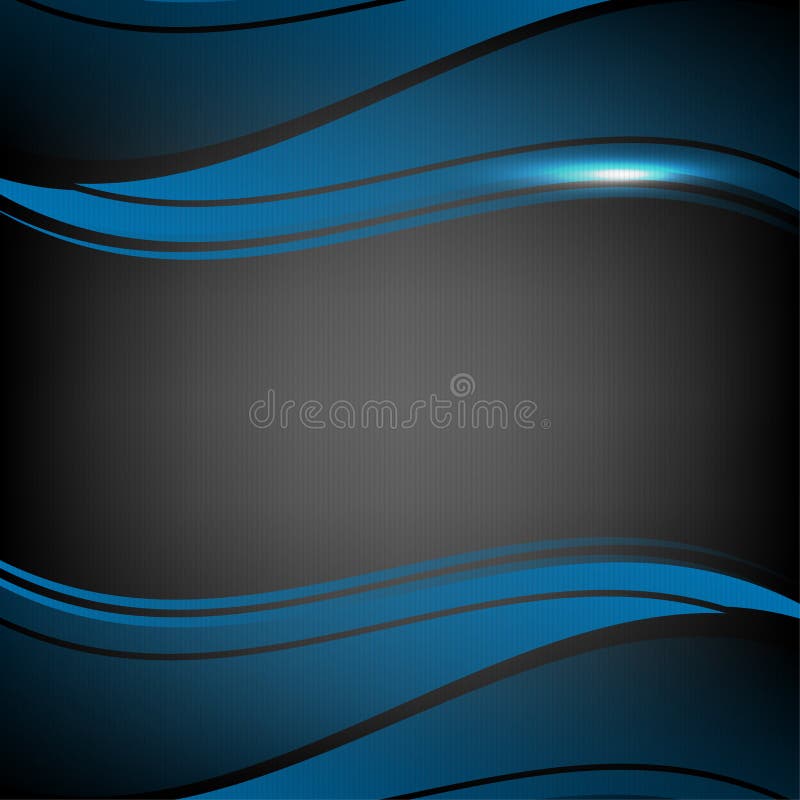 Blue Wave Abstract Background Vector Illustration Stock Vector ...