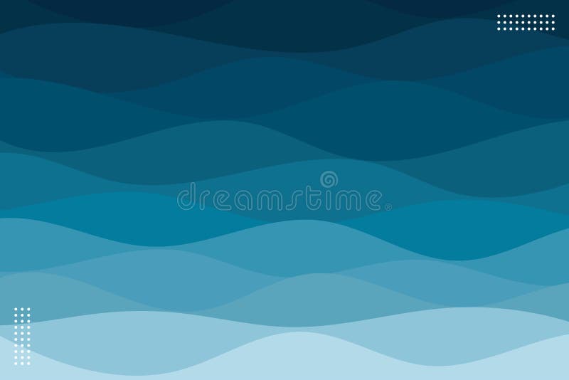 Blue Wave Gradient Background Illustration Stock Vector - Illustration ...
