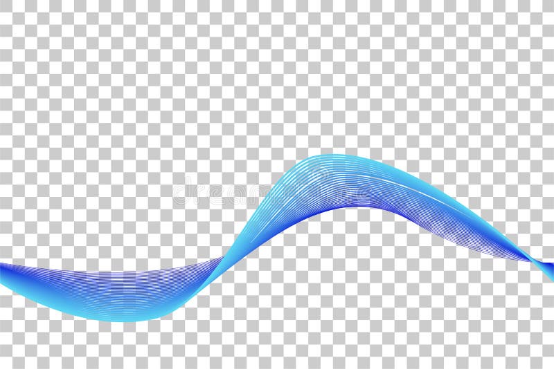 Blue Wave Horizontal Lines, at Transparent Effect Background Stock ...