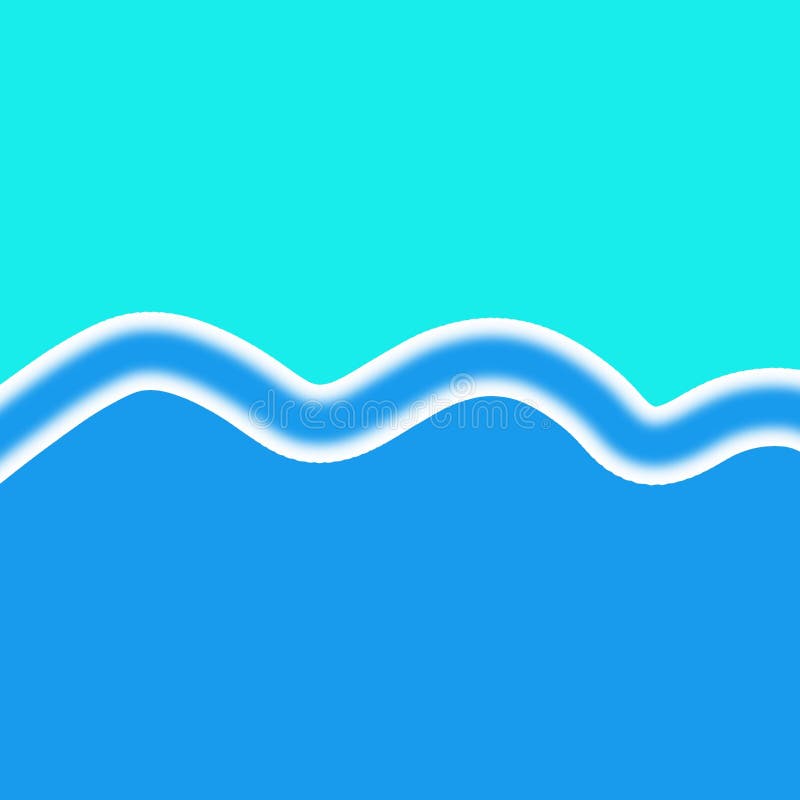 Blue Wave Illustration Image for Wallpaper, Theme and Background Stock ...