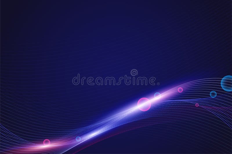 Blue Wave Light Screen Gradient Texture Background Stock Vector ...