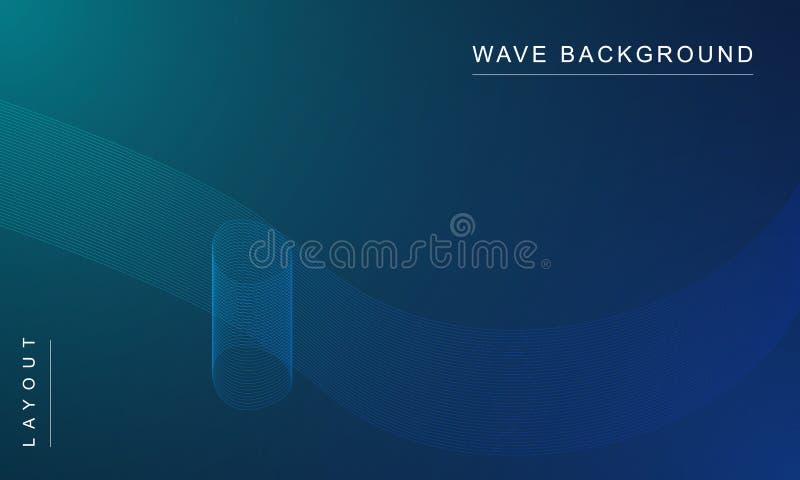 Blue Wave Light Screen Gradient Texture Background. Stock Vector ...
