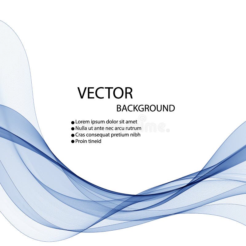 Blue Wave Line Abstract Background. Vector Illustration. Eps 10 Stock ...