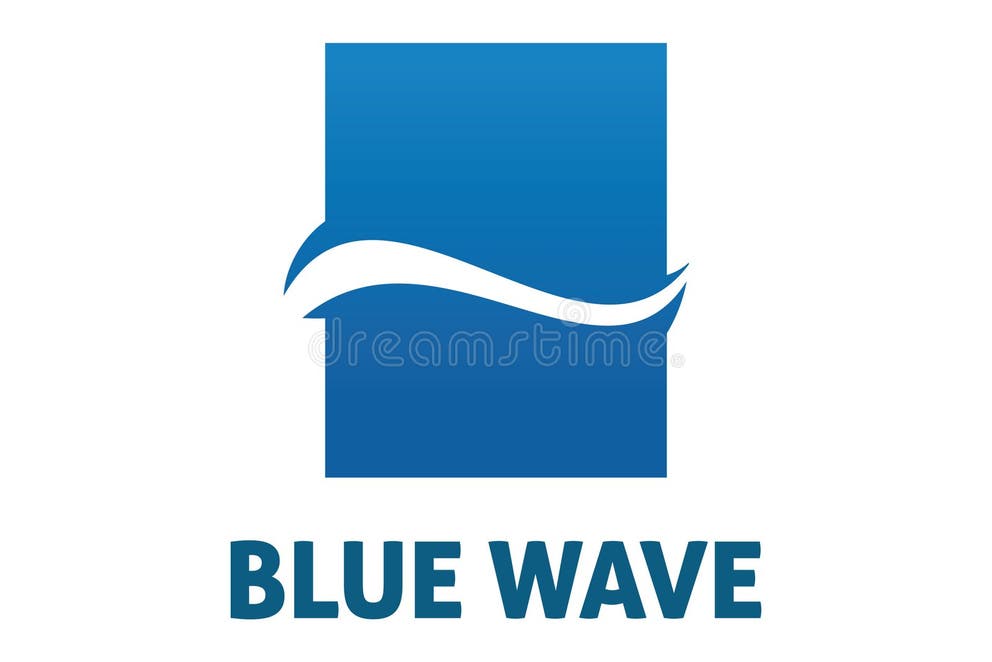 Blue wave logo stock vector. Illustration of logo, fresh - 84149975
