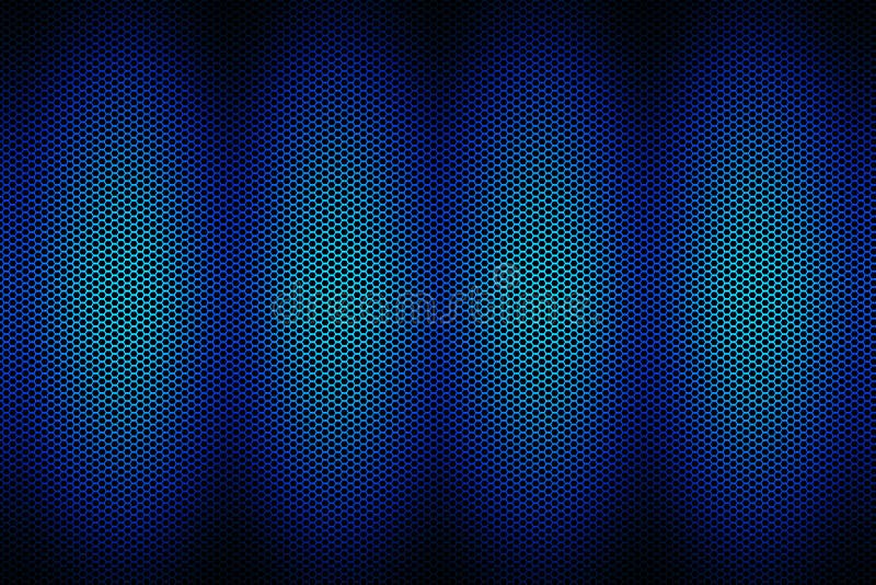 Blue wave metallic mesh stock illustration. Illustration of color ...