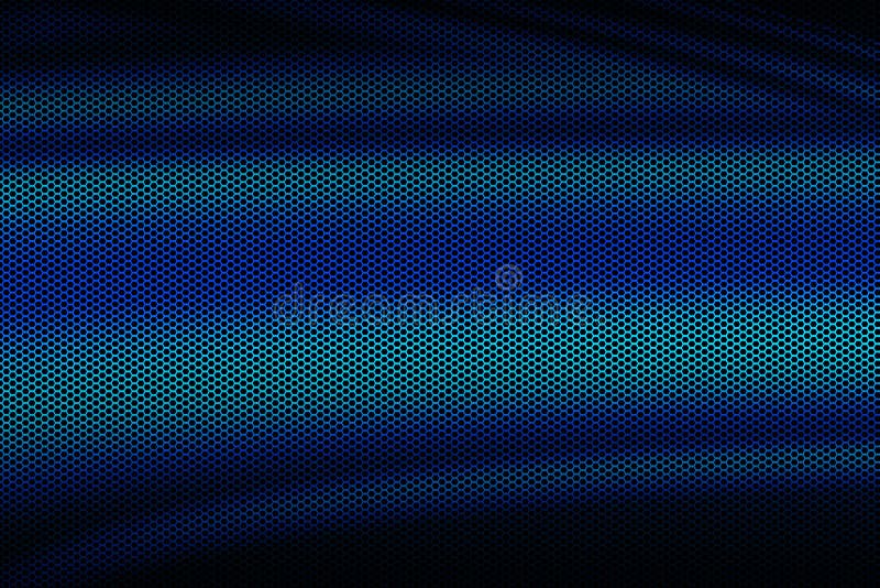 Blue wave metallic mesh stock illustration. Illustration of color ...