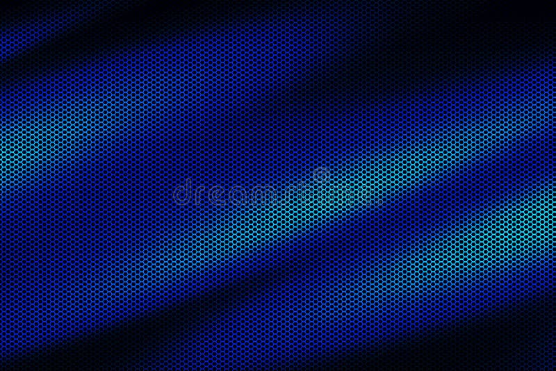 Blue Wave Metallic Mesh Background Stock Illustration - Illustration of ...