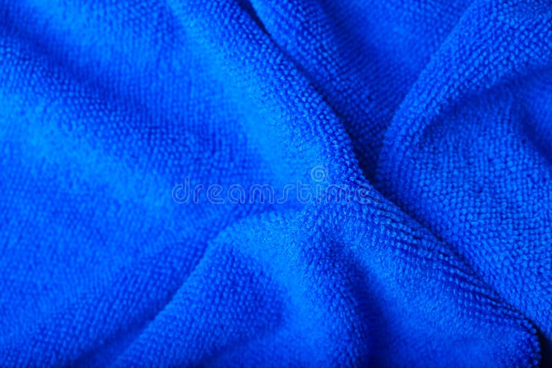 Blue Wave Microfiber Fabric Texture Stock Photo - Image of background ...