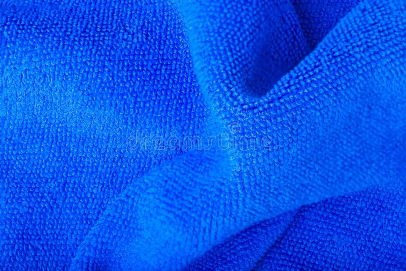 Blue Wave Microfiber Fabric Texture. Stock Image - Image of decoration ...