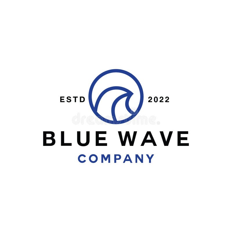 Surfing Wave Ocean Logo Vector Graphic Design Illustration Circle Badge ...