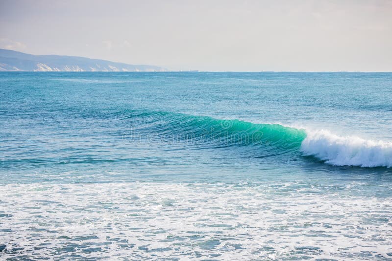 Blue Wave in Ocean. Sunny Day Stock Photo - Image of nature, adventure ...