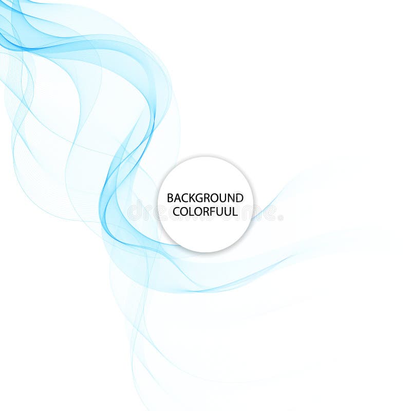 Blue Wave. Wave Pattern for Presentation. Decor Element. Eps 10 Stock ...