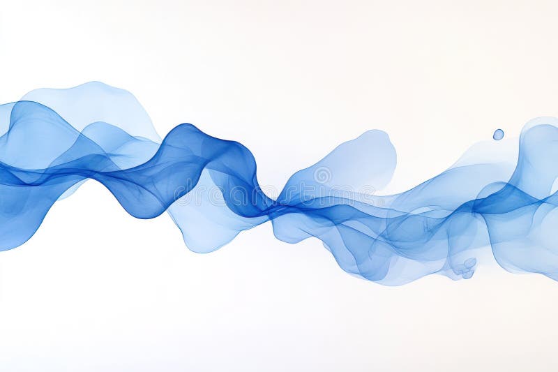 Blue Wave Patterns on White Background, Abstract Geometric Lines Design ...