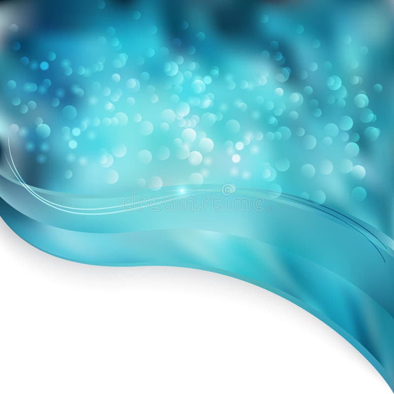 Blue Wave Powerpoint Background Vector Illustration Beautiful Elegant ...