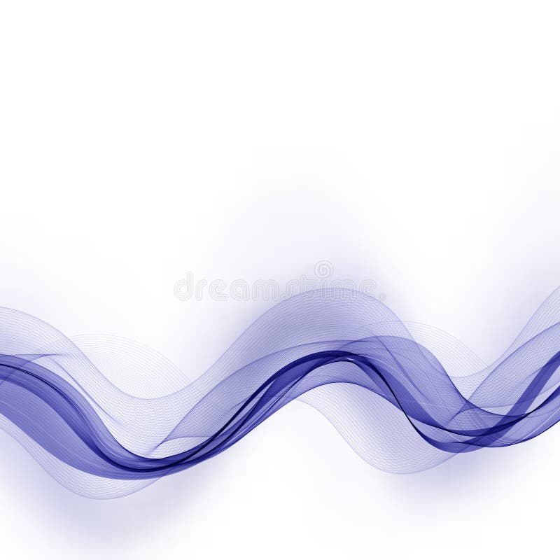 Blue Wave with Shadow. Abstract Vector Background. Eps 10 Stock Vector ...