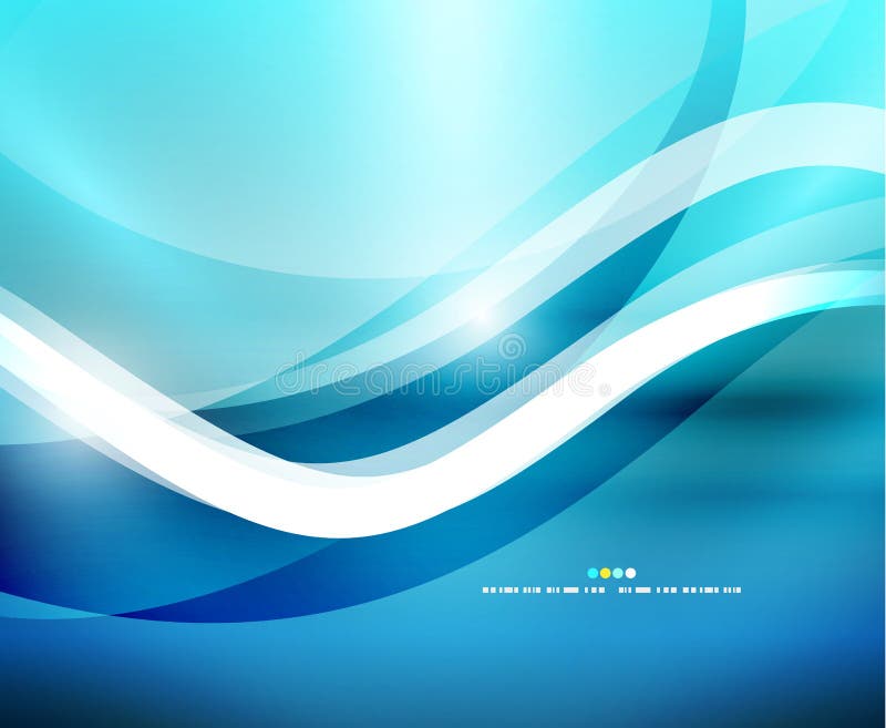 Blue wave shape stock vector. Illustration of line, blend - 31728198