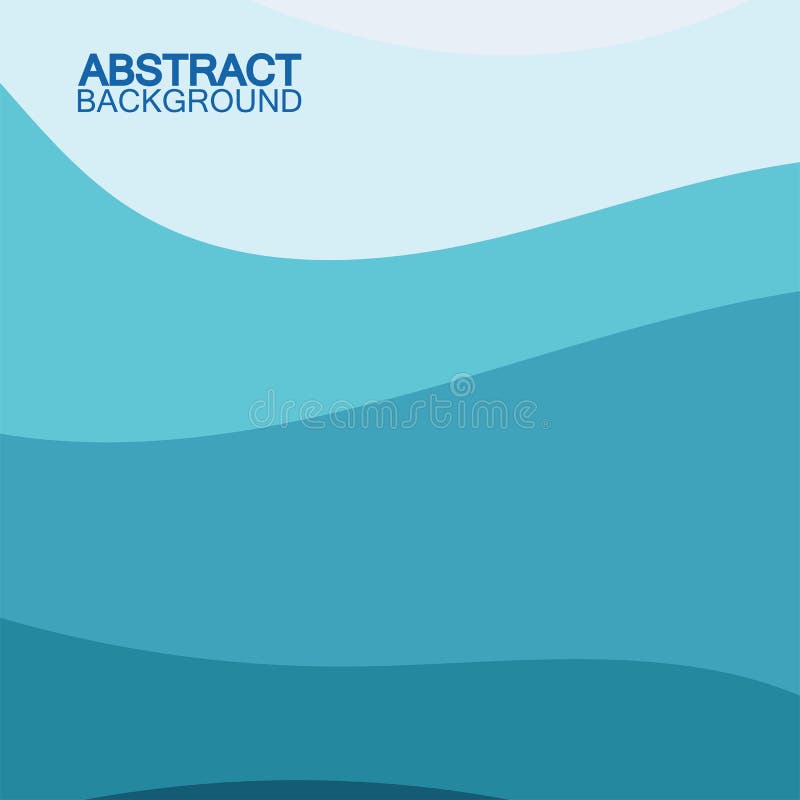 Blue Wave Vector Abstract Background Flat Design Stock Illustration ...