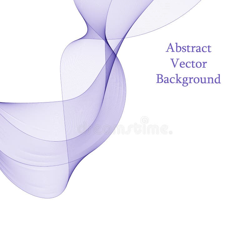 Blue Wave. Vector Abstract Lines. Eps 10 Stock Vector - Illustration of ...