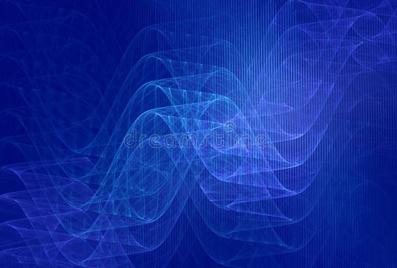 Blue Wavelengths Background Stock Illustration - Illustration of ...