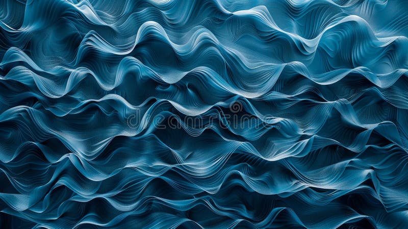 Blue Waves Abstract Background Texture. Wallpapper Design, Generate Ai ...
