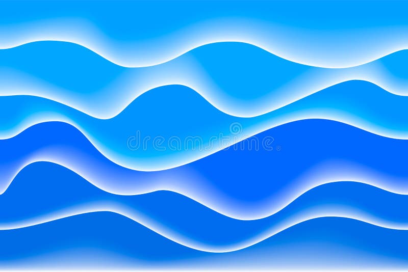 Blue Waves Geometric Abstract Background. Vector Illustration. Stock ...
