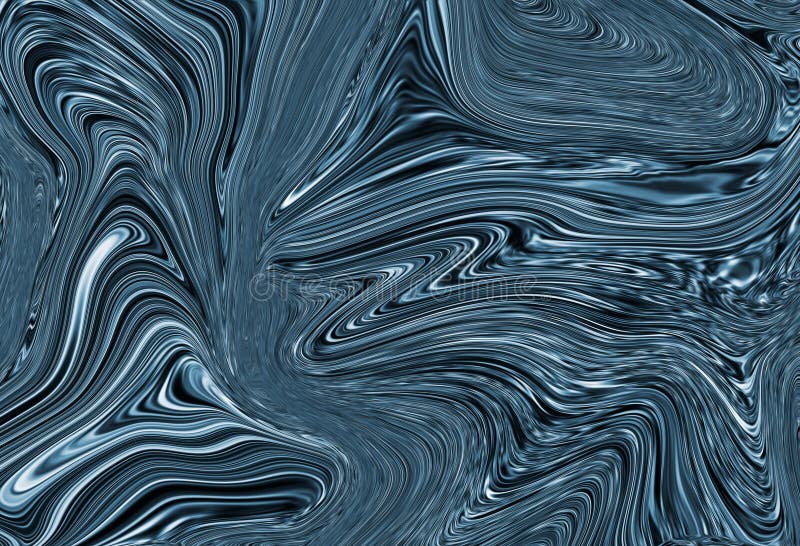 Blue Waves Marble Texture. Precious Metal Flow Image. Liquid Surface ...