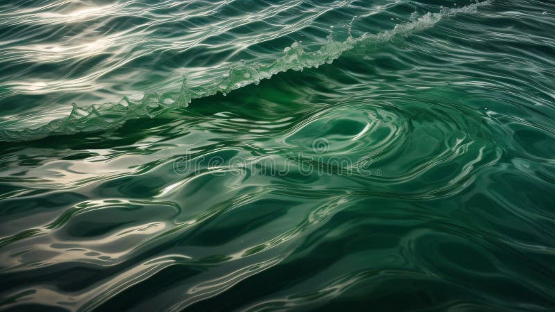 Green Waves and Ripples. Summer Background. Stock Illustration ...
