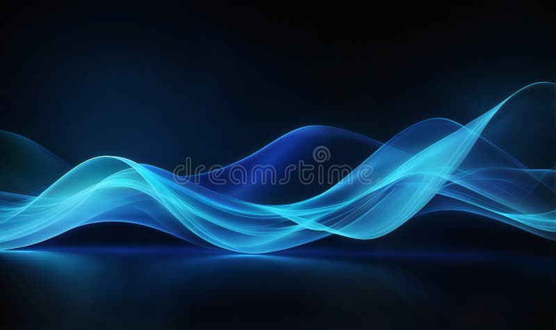 Blue waves stock illustration. Illustration of motion - 339944487
