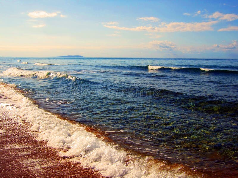 Blue Waves stock image. Image of perspective, splash - 91775511