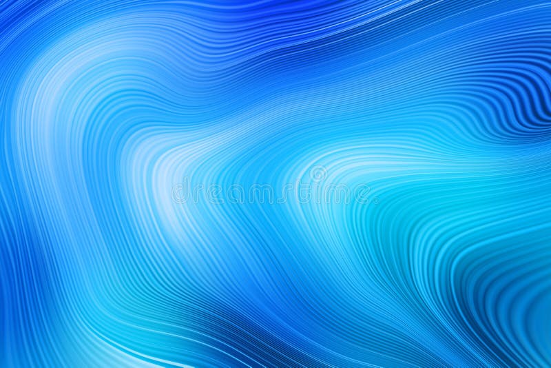 Blue Waves or Water Flow with Light on Blue Background. Abstract ...