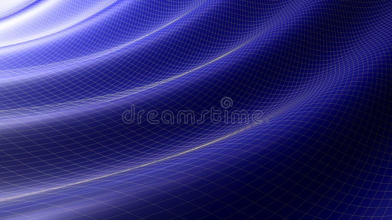 Blue Waving Surface Background - 3d Rendering Illustration Stock ...